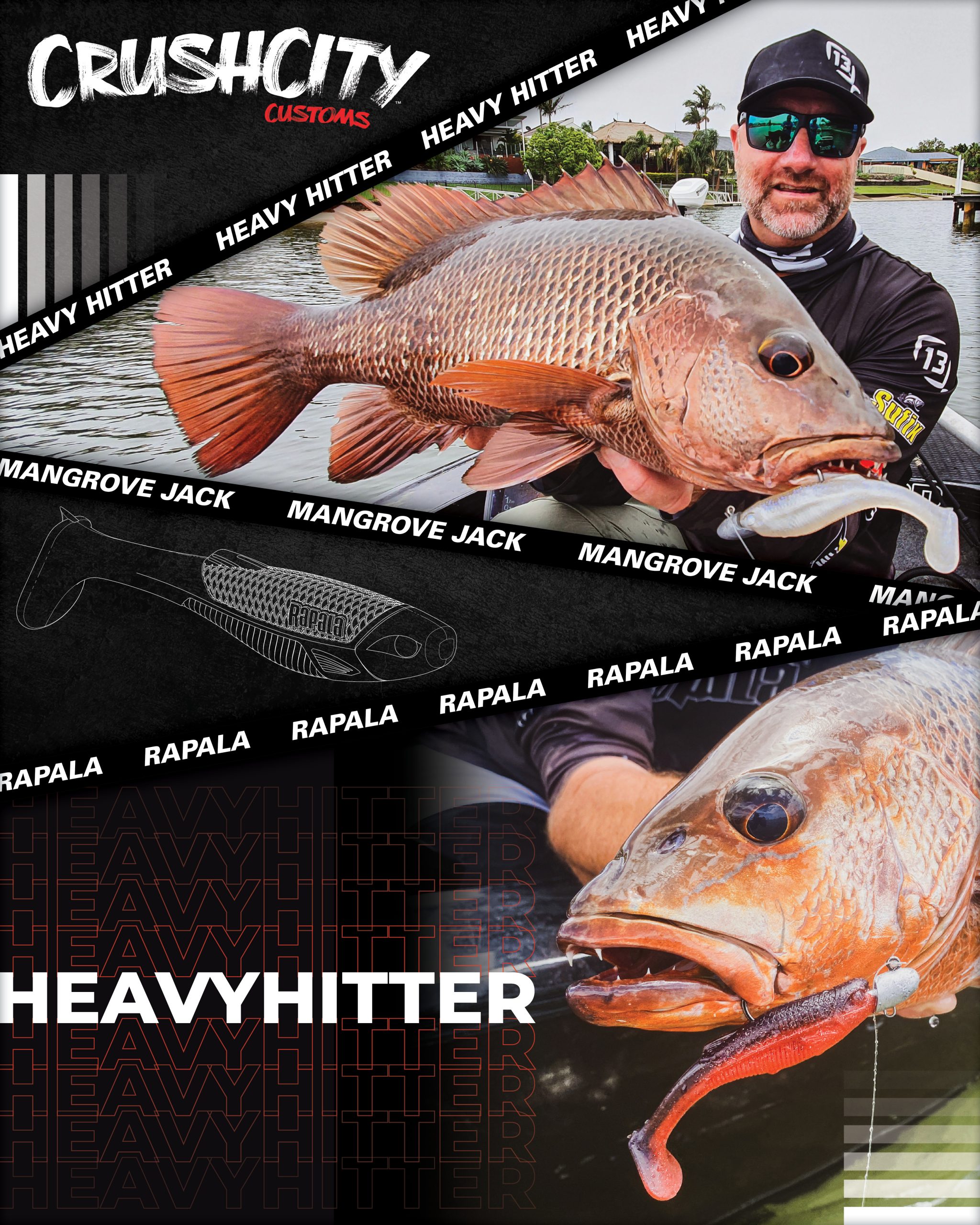 Rapala Crush City Heavy Hitter 4" Soft Plastic - Sportys Fishing