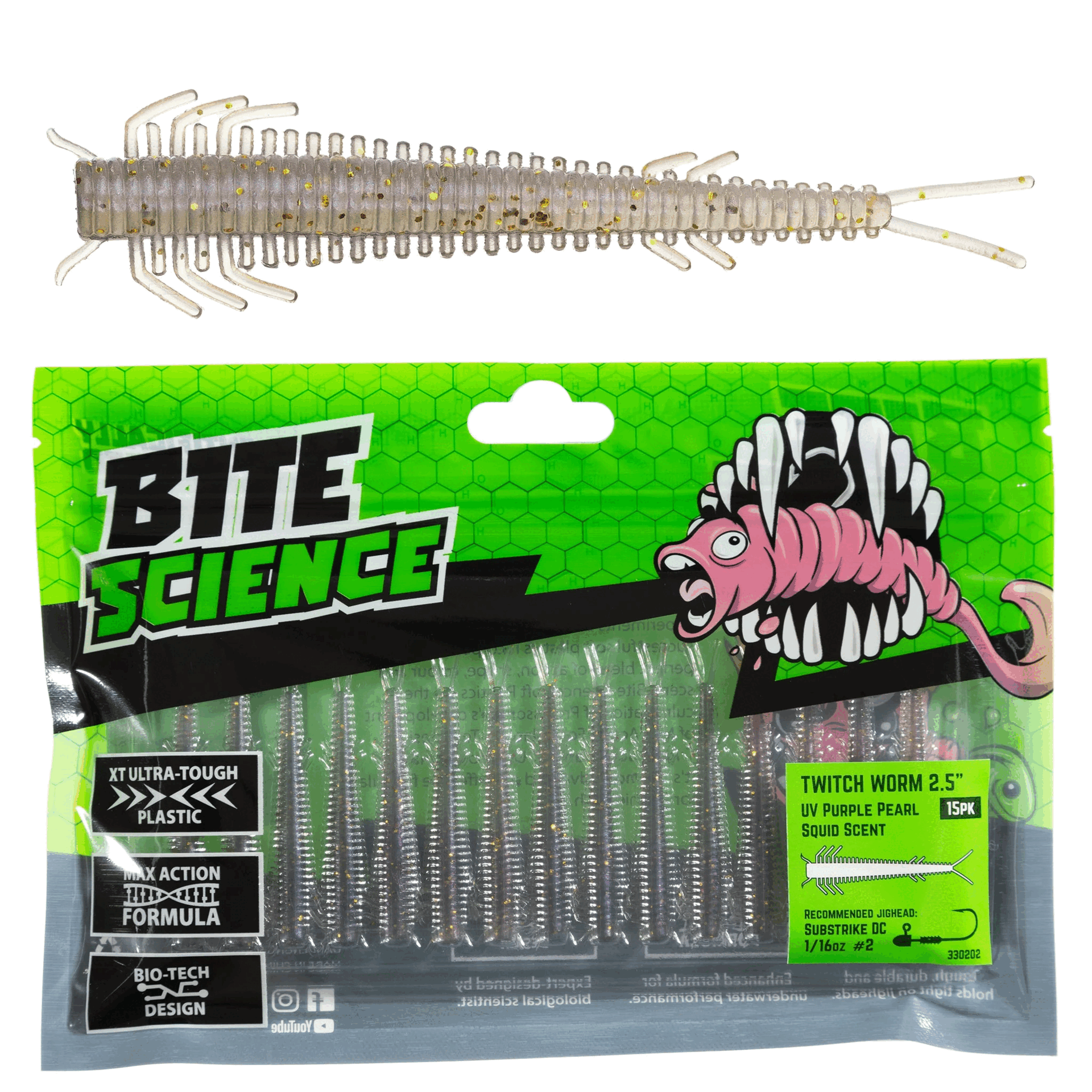 Bite Science Twitch Worm 2.5" - Sportys Fishing